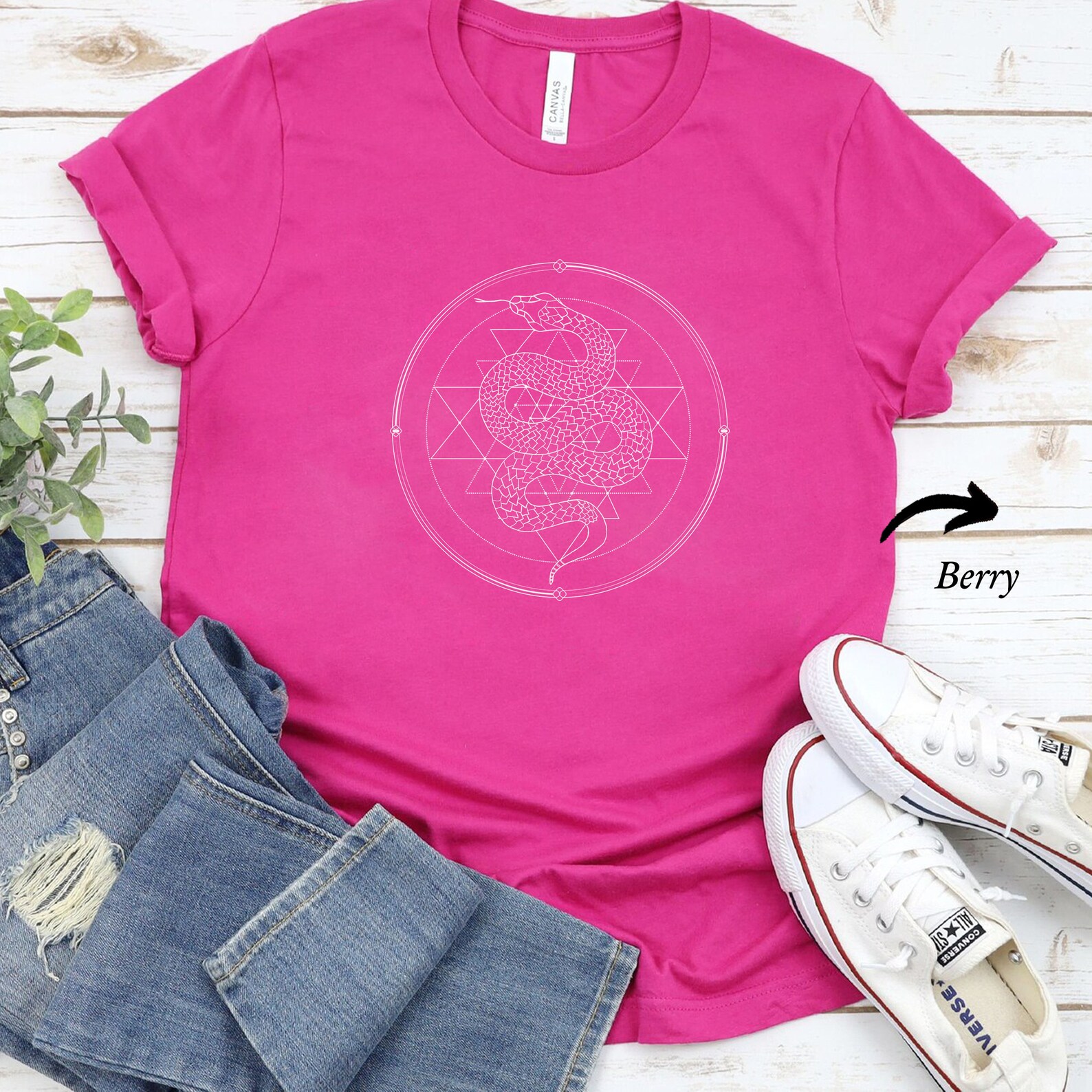 Sri Yantra Shirt, Sacred Geometry T-shirt, Serpent Tshirt, Kundalini ...