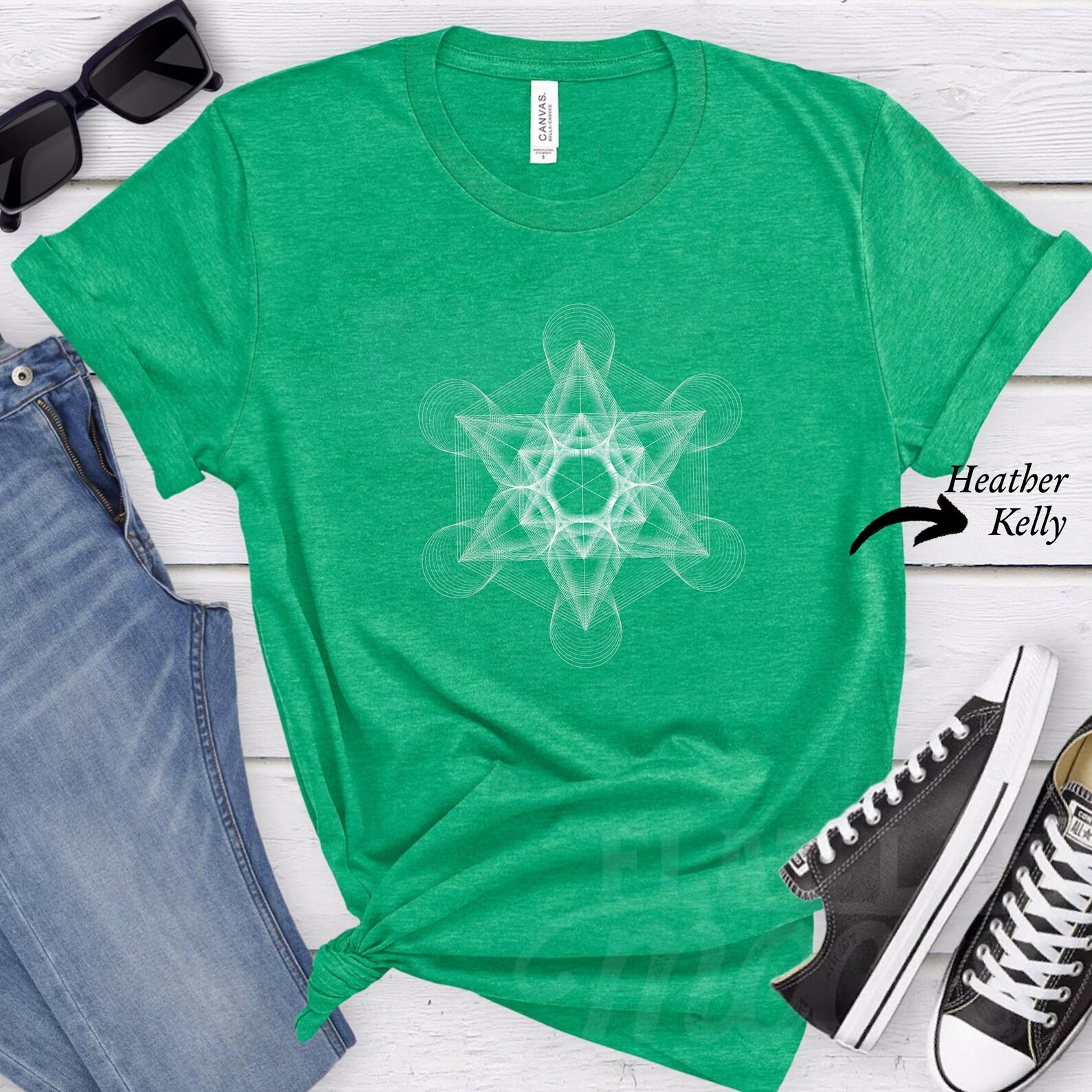 Metatron's Cube Tshirt, Psychedelic Shirt, Sacred Geometry Art ...