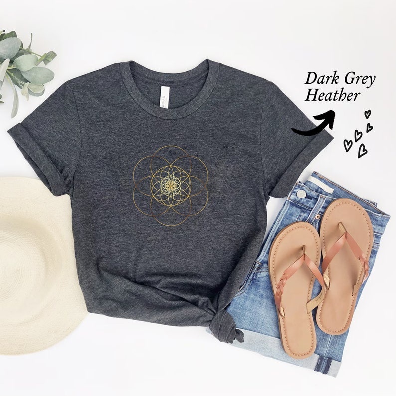 Flower of Life Shirt, Sacred Geometry Shirt, Spirituality, Festival ...