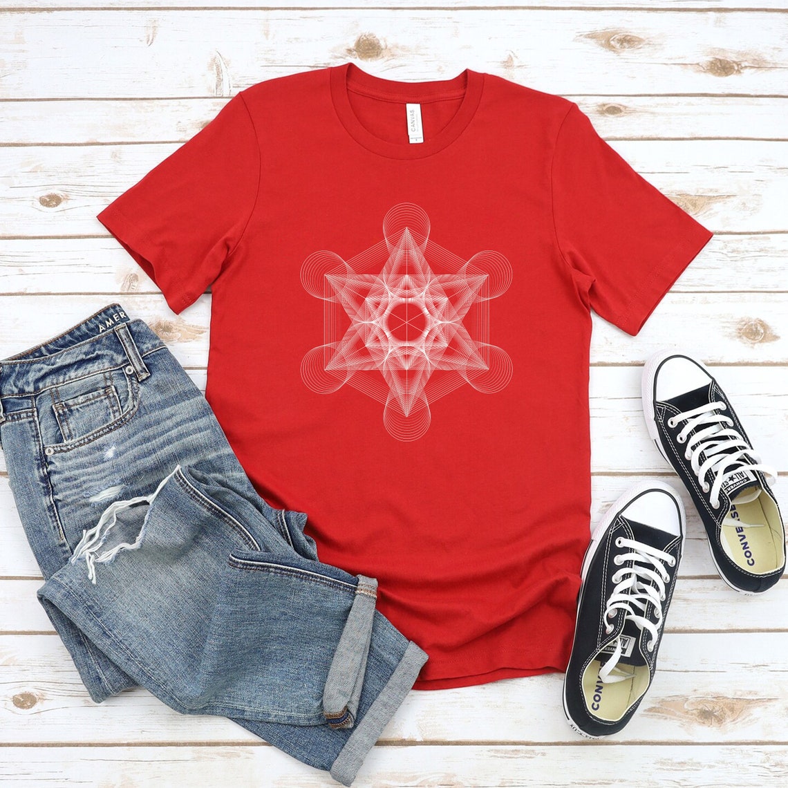 Metatron's Cube Tshirt, Psychedelic Shirt, Sacred Geometry Art ...