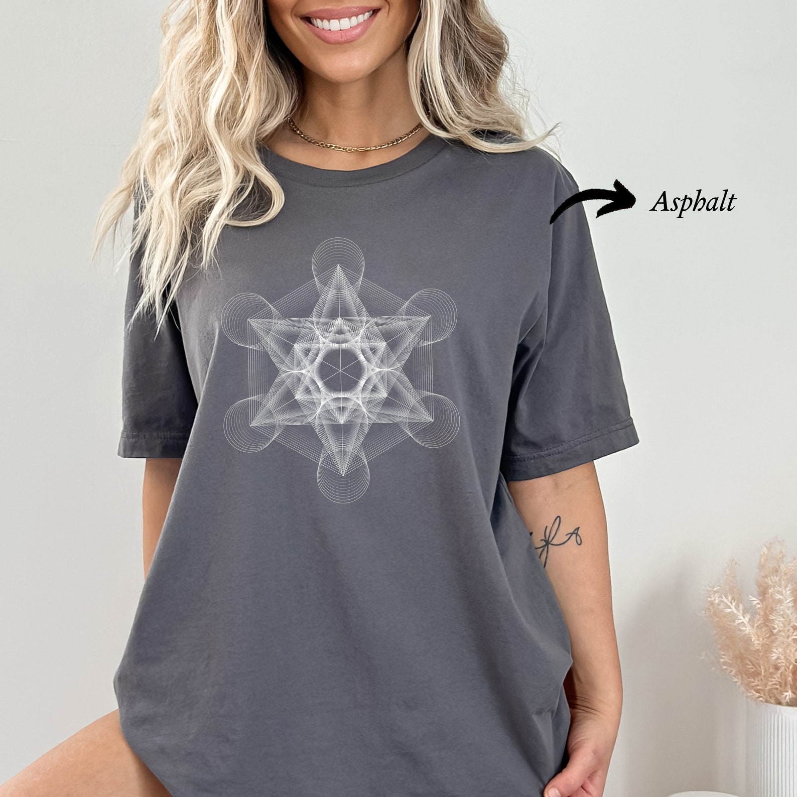 Metatron's Cube Tshirt, Psychedelic Shirt, Sacred Geometry Art ...