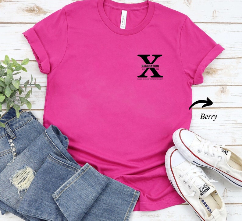 Gen X Pocket Design Shirt, Generation X Shirt, Raised on Hose Water and ...