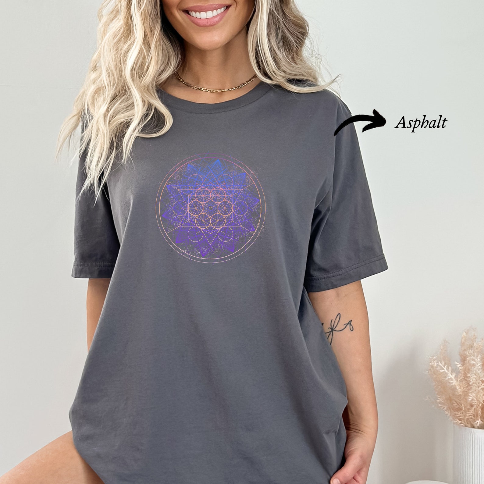 Platonic Solid Tshirt, Sacred Geometry, Flower of Life, Fractal Art ...