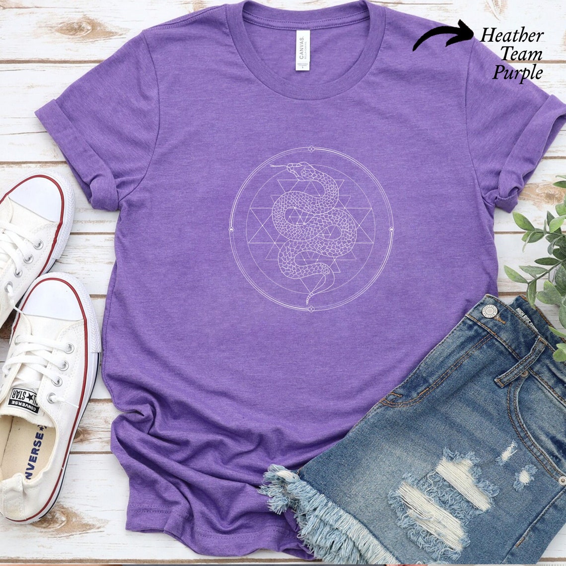 Sri Yantra Shirt, Sacred Geometry T-shirt, Serpent Tshirt, Kundalini ...