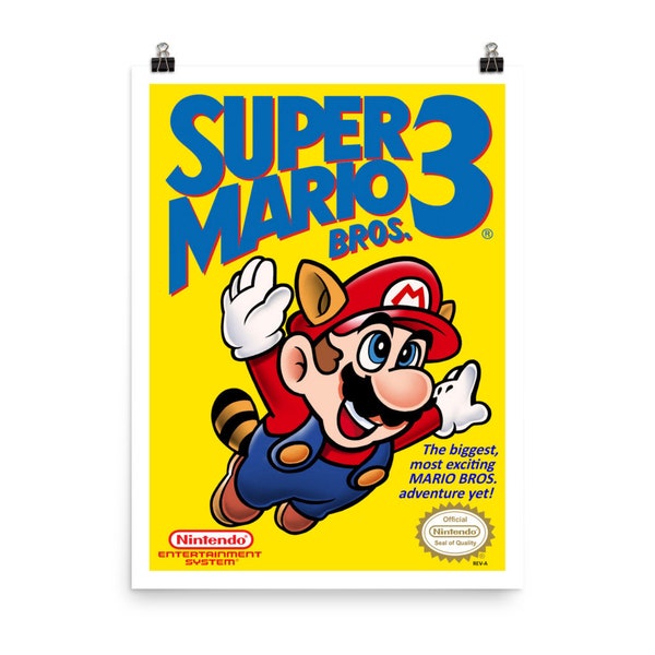 Super Mario Bros 3 Poster - Etsy