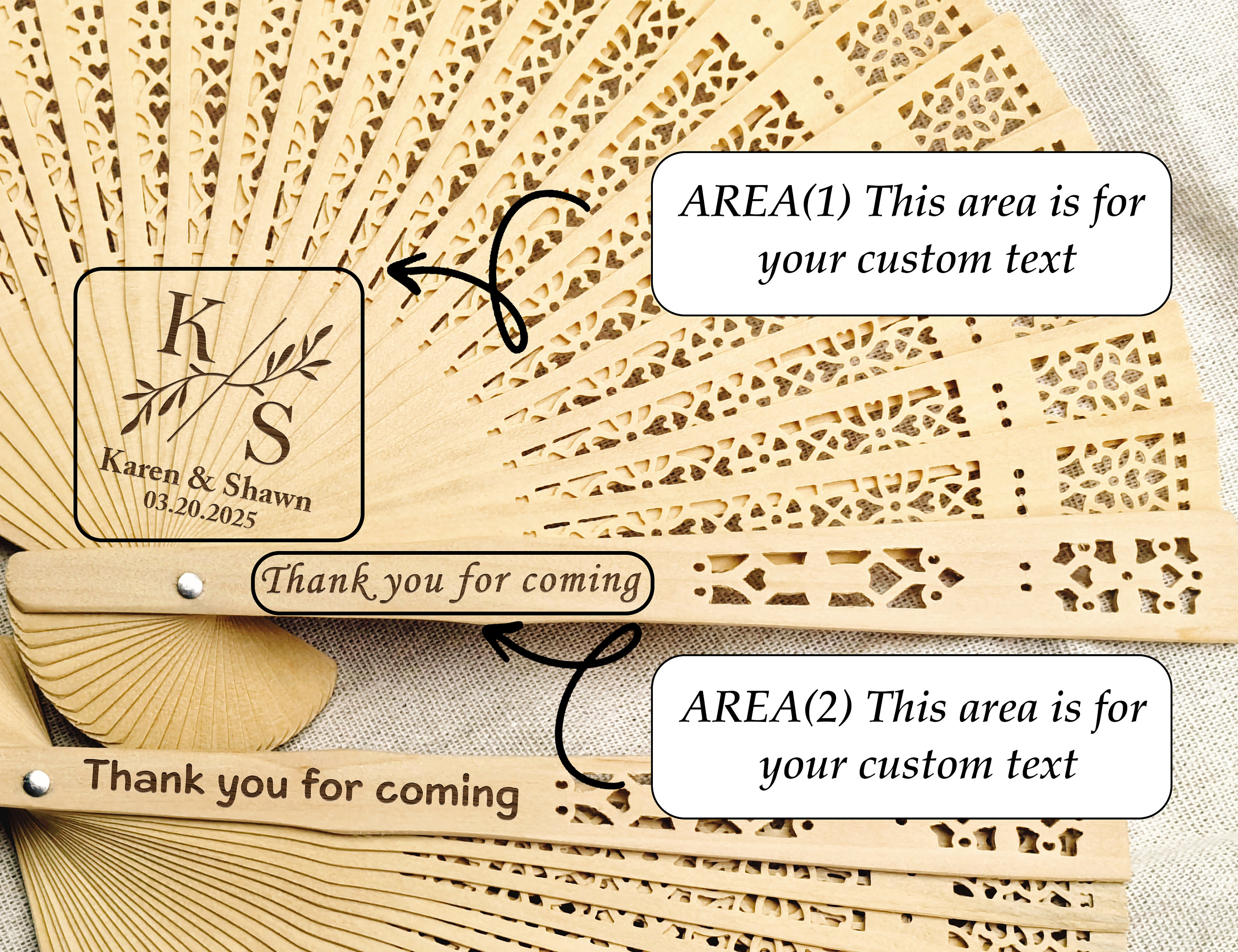 Wedding Fans in Bulk/personalized Wedding Favors for Guests/custom Hand ...
