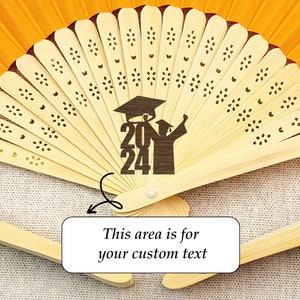 Bulk Graduation Fan Class of 2024 Custom Graduation Favor Fan ...