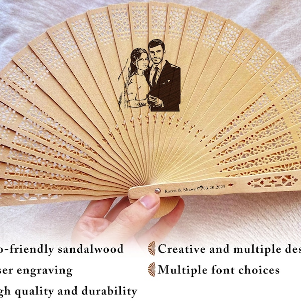 Personalized Hand Fans - Etsy