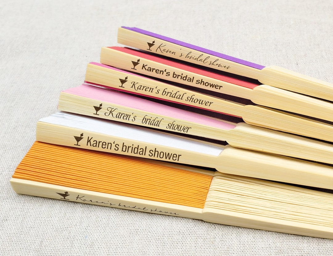 Bulk Bridal Shower Fans Favor for Guest Bachelorette Party Fans Hand ...