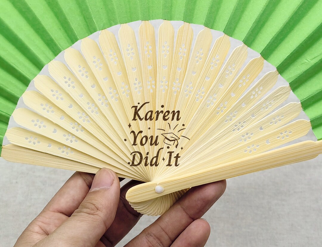 Bulk Graduation Fan Class of 2024 Custom Graduation Favor Fan ...