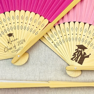 Bulk Graduation Fan Class of 2024 Custom Graduation Favor Fan ...