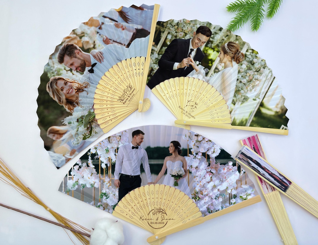 Custom Fan for Wedding Party/engraved Wedding Fan/bulk Wedding Favor ...