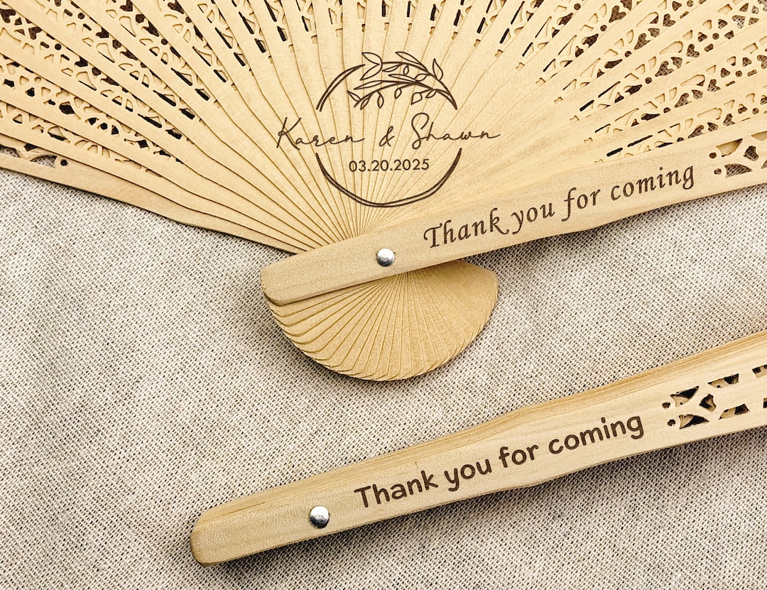 Wedding Fans in Bulk Rustic Fans Wedding Favor Fan Personalized Wedding ...