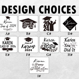 Bulk Graduation Fan Class of 2024 Custom Graduation Favor Fan ...