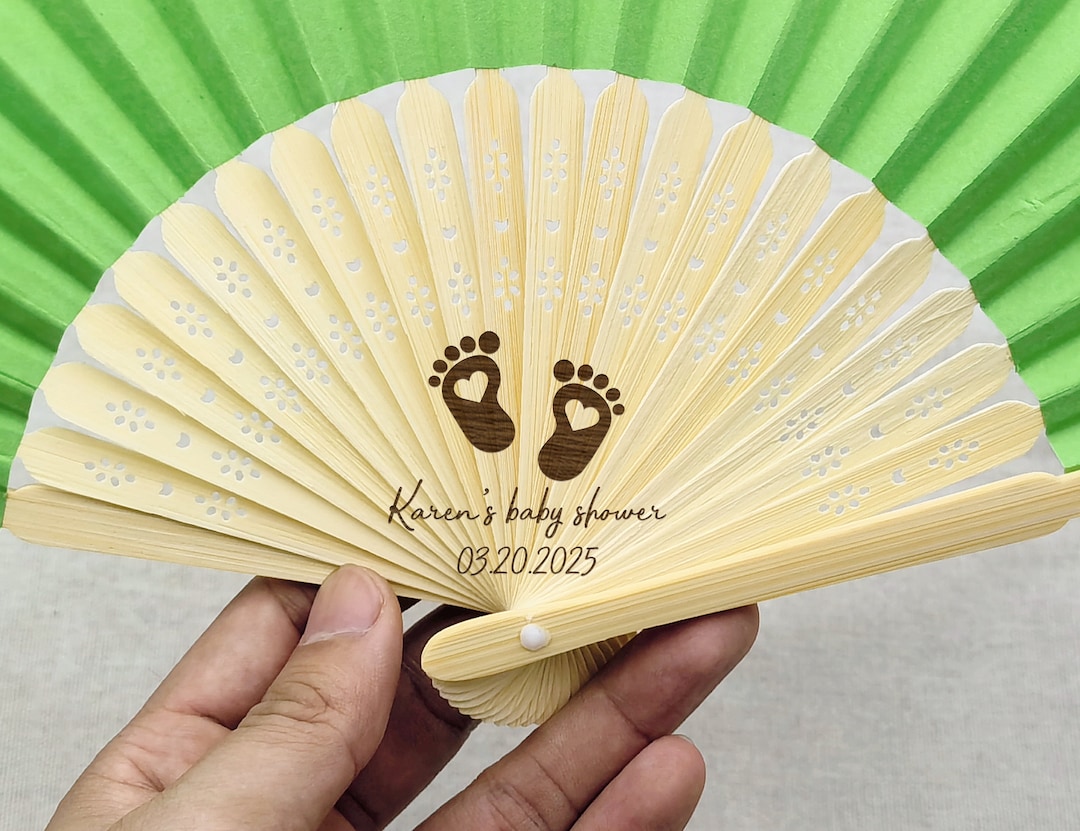 Personalized Baby Shower Fans Favor for Guest/custom Baby Fans/baby ...