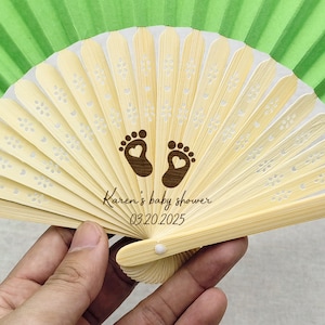Personalized Fans Baby Shower Favor for Guest/custom Baby Fans/baby ...