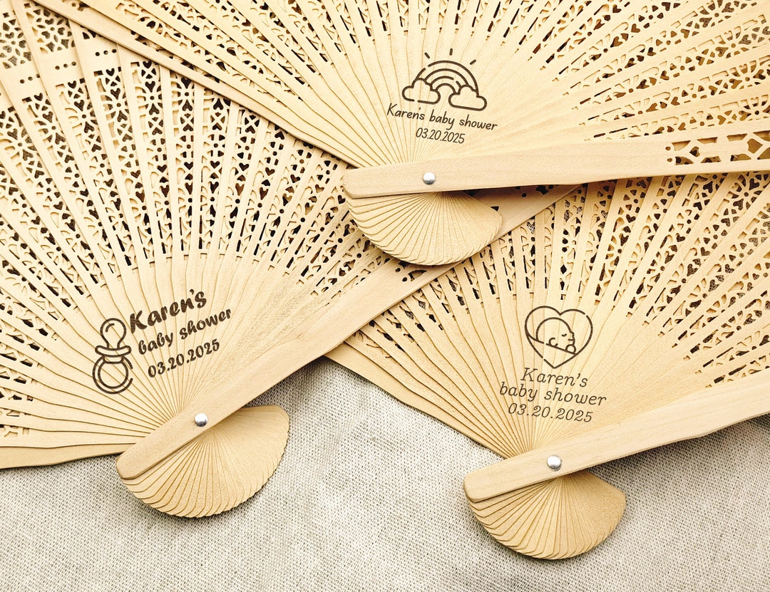 Baby Shower Fan Favors for Guest/custom Baby Gift/personalized Baby ...