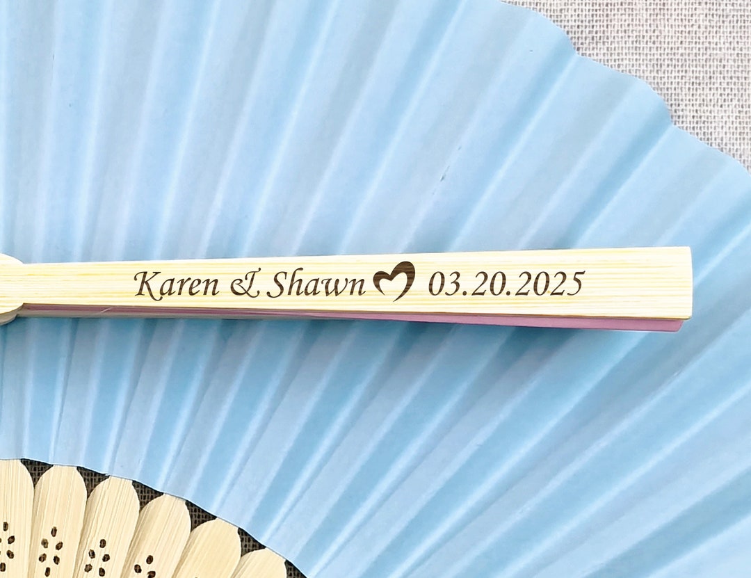 Personalized Wedding Fans in Bulk Rustic Fans Wedding Favor Wedding ...