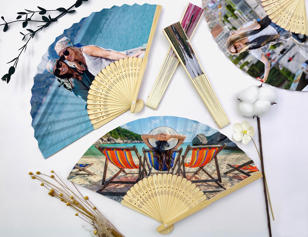 Personalized Photo Fans/custom Hand Fans for Guest/wedding Party Favors ...