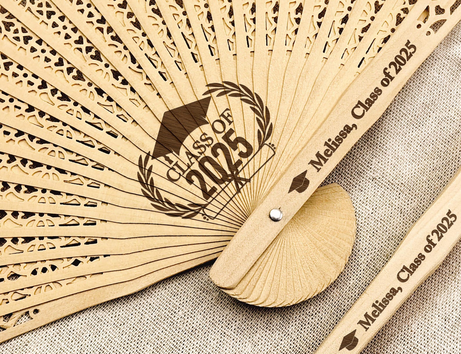 Graduation Fans in Bulk Rustic Fans Graduation Favors Personalized ...