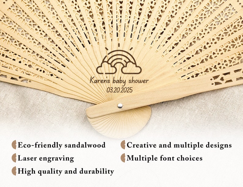 Baby Shower Fan Favors for Guest/custom Baby Gift/personalized Baby ...