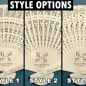 Personalized Wedding Fans Wedding Favor Moon Fans Hen Party Fan ...