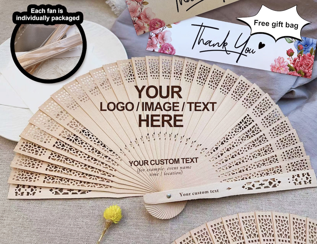 Custom Business Logo Favor Personalized Fans Photo on Wood Engraved ...