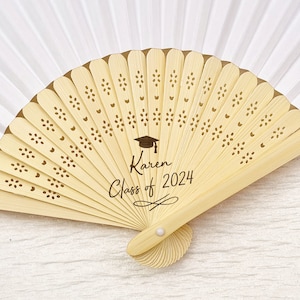 Bulk Graduation Fan Class of 2024 Custom Graduation Favor Fan ...