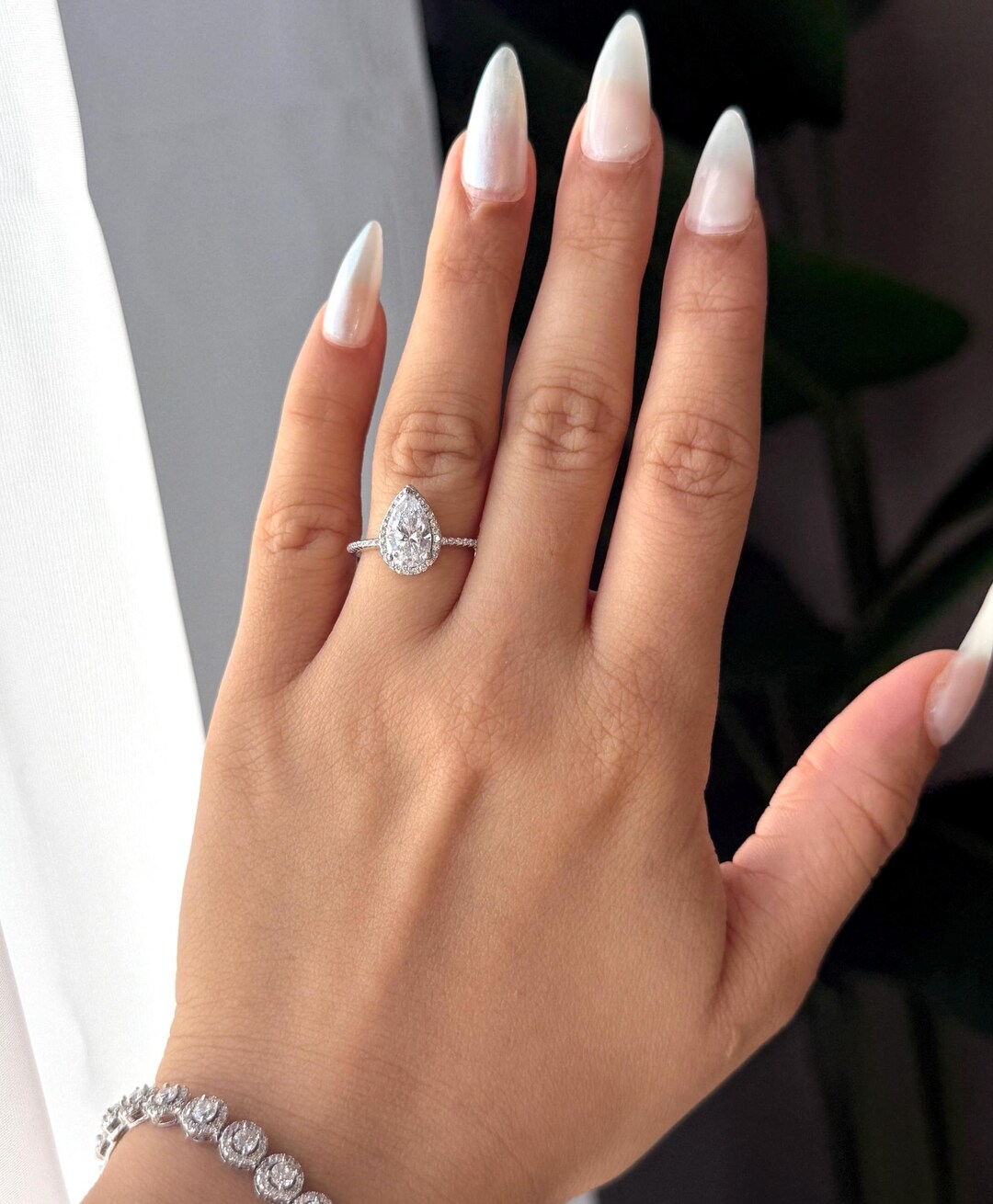 Teardrop Promise Ring | 925 Sterling Silver | Elegant Ring | Trendy ...