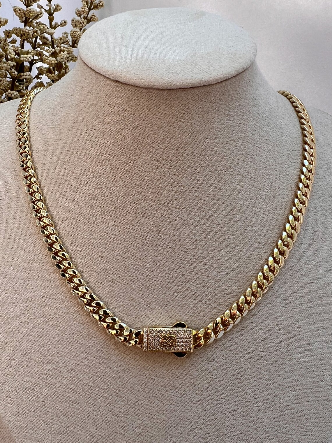 Elegant Baby Monaco Stainless Steel Chain 14k Gold Plated Chain Luxury ...