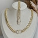Elegant Monaco Set Stainless Steel Chain 14k Gold Plated Chain Luxury ...