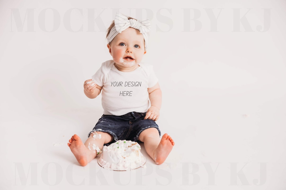 Onesie Model Mockup White Baby Bodysuit Mockup White Onesie Mockup for ...