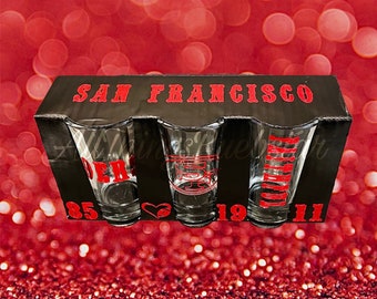 49ers Shot Glasses - Etsy
