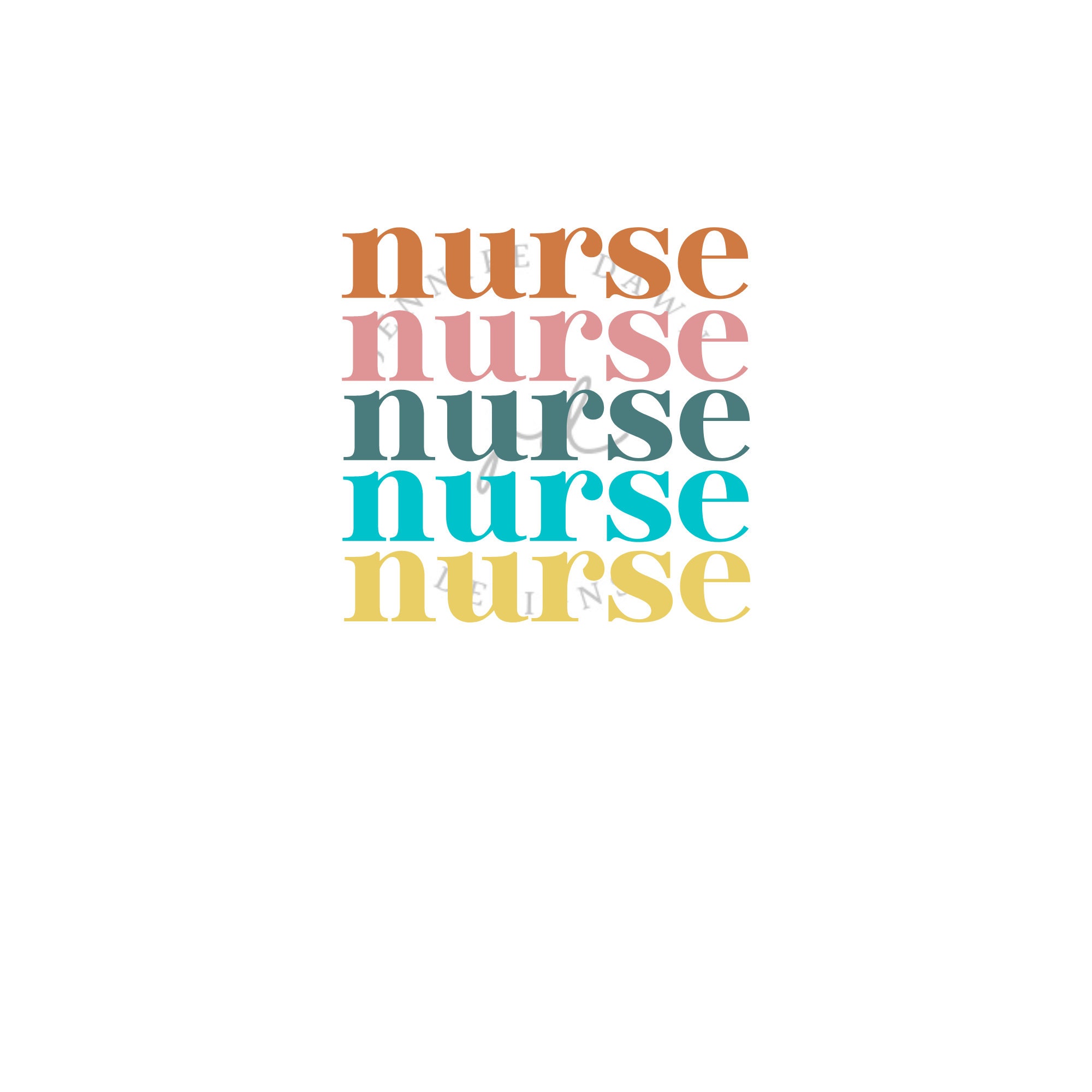 Nurse Multi Colour - Nurse SVG - Etsy
