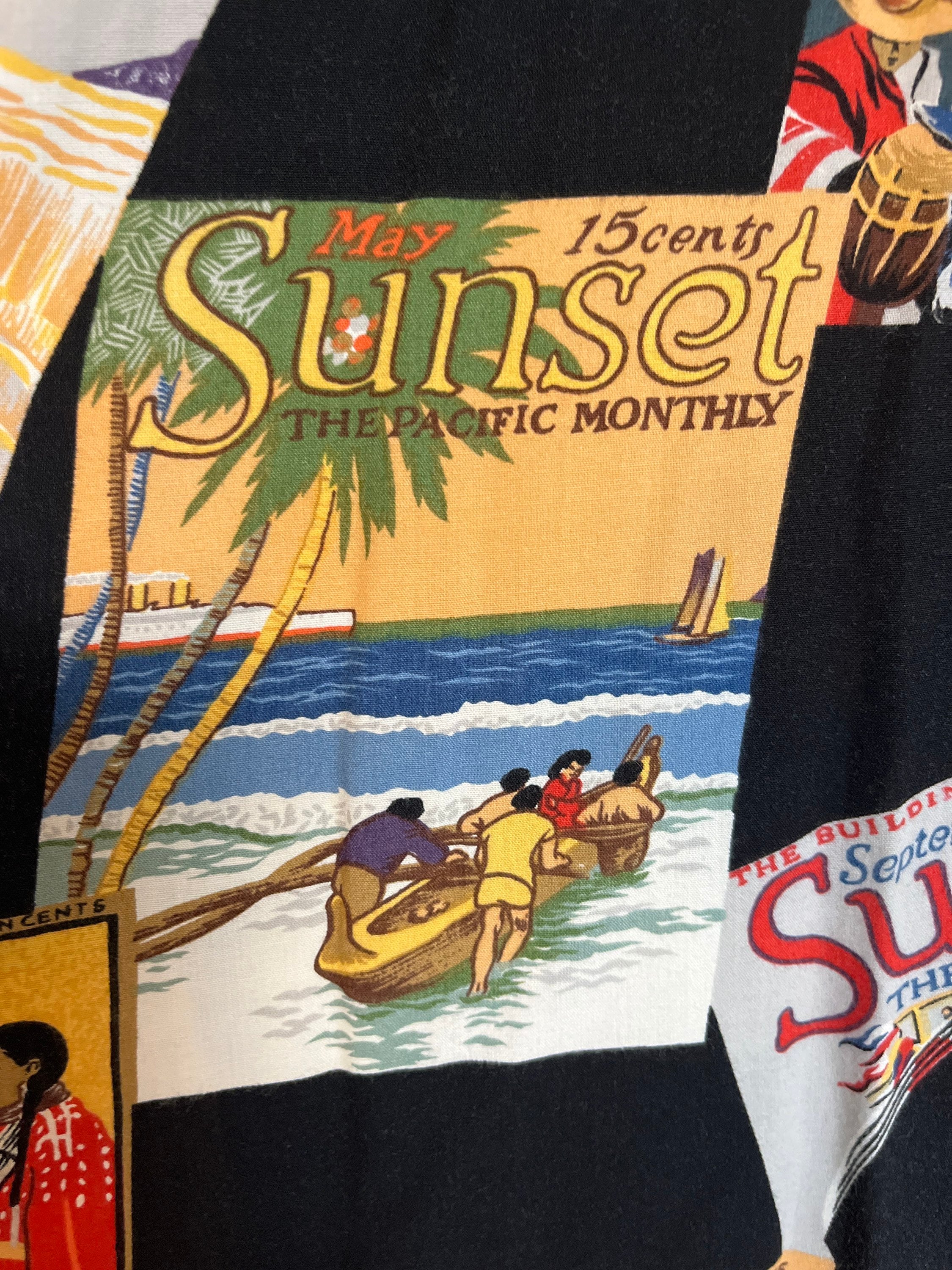 Reyn Spooner Sunset Magazine Covers Postcard Shirt Made of - Etsy