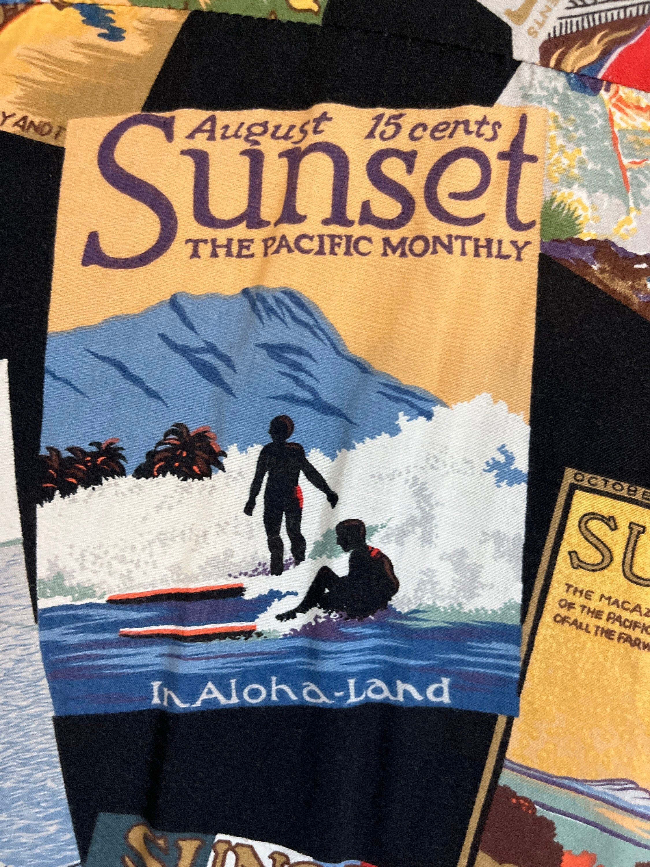 Reyn Spooner Sunset Magazine Covers Postcard Shirt Made of - Etsy