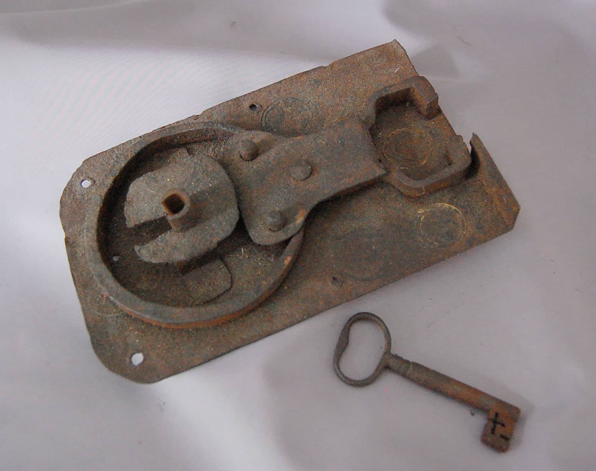 18th Century Wrought Iron Lock and Key for Trunk - Etsy