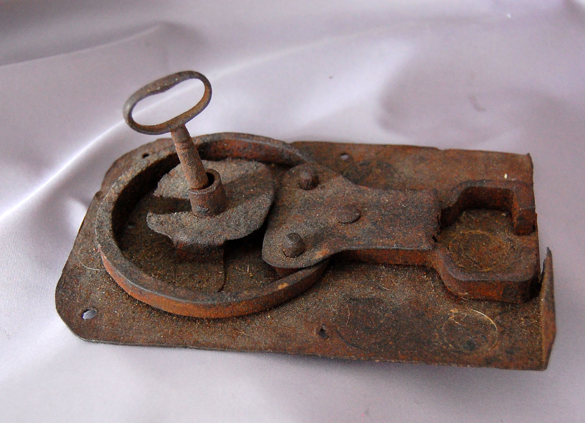 18th Century Wrought Iron Lock and Key for Trunk - Etsy