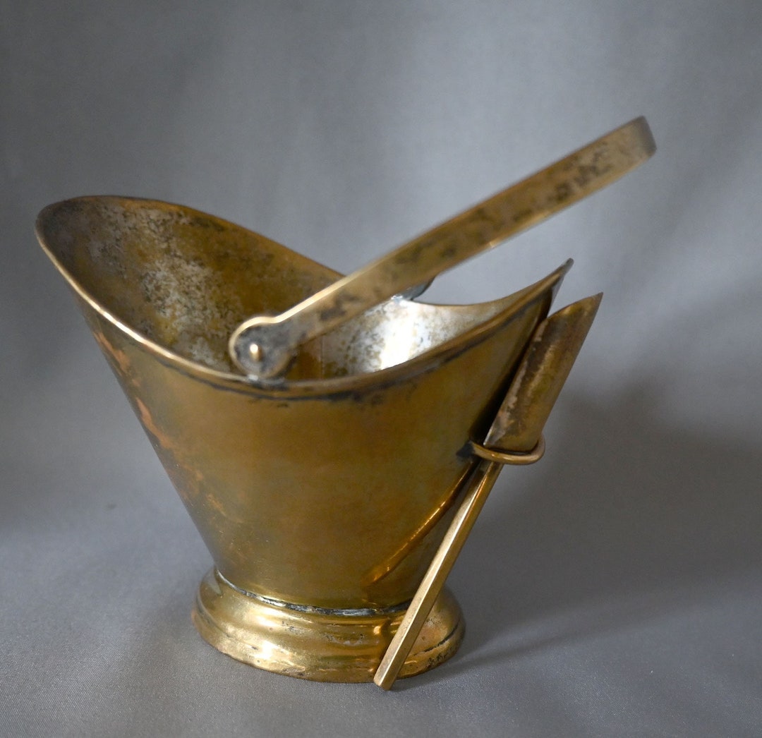 Victorian Coal Skuttle Sugar Bowl Bucket & Spoon Shovel - Etsy