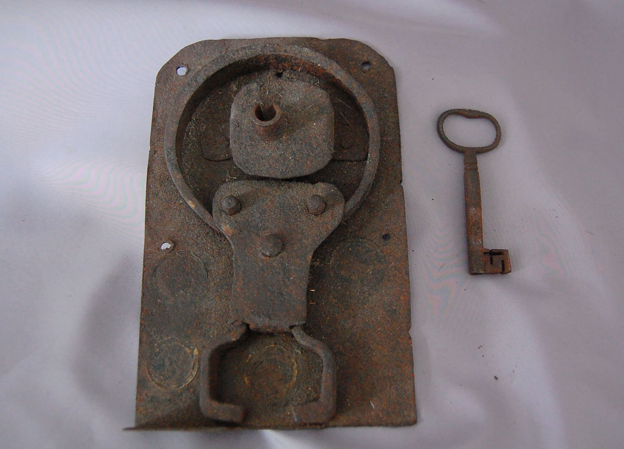18th Century Wrought Iron Lock and Key for Trunk - Etsy