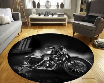 Motorcycle Logo Rug - Etsy