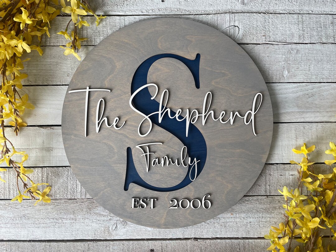 Personalized Front Door Sign Custom Front Door Sign House Warming Gift ...