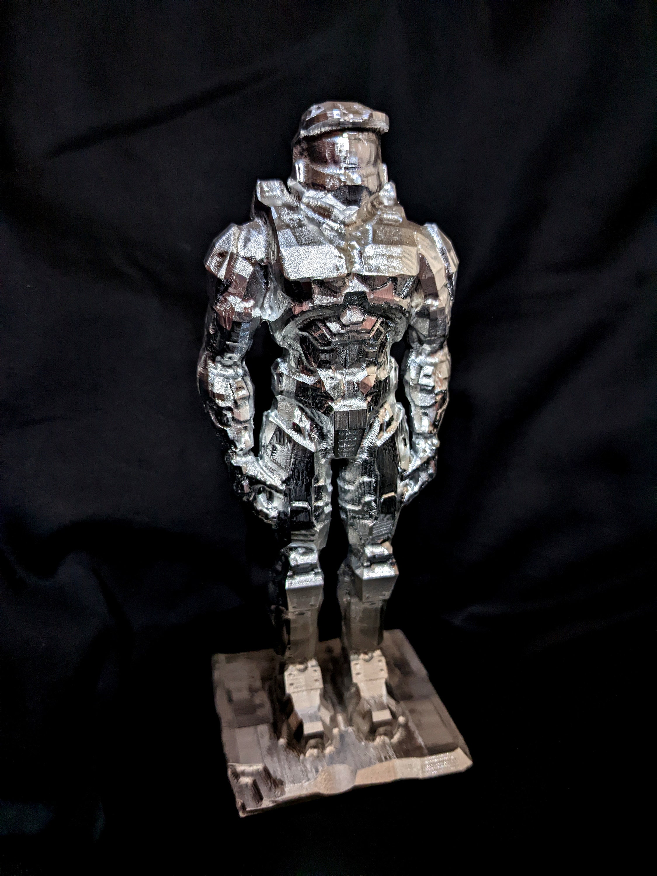 Halo Master Chief Statue aluminum - Etsy