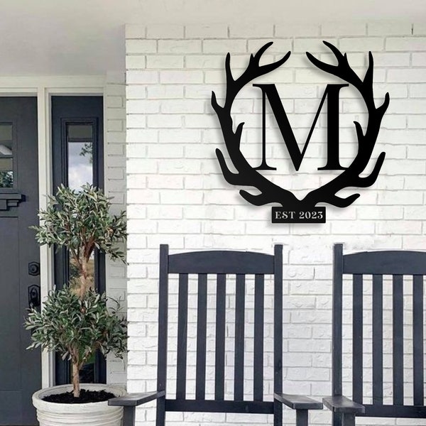 Metal Initial Wall Hanging - Etsy