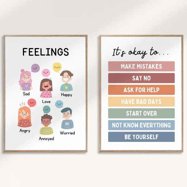 Feelings Poster Classroom - Etsy
