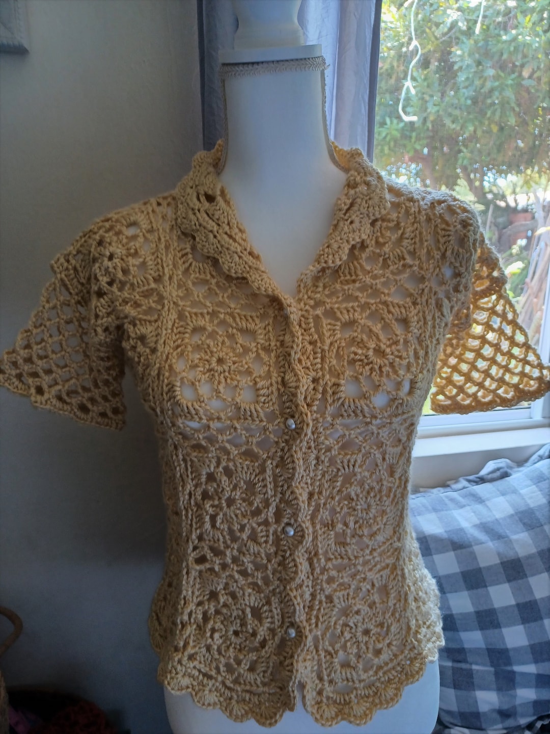 CROCHET PATTERN - Golden Rose Crochet Lace Top - Etsy