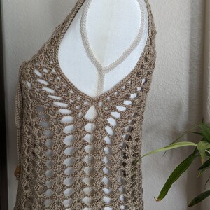 CROCHET PATTERN - Sandy Crochet Mesh Tank Top - Etsy