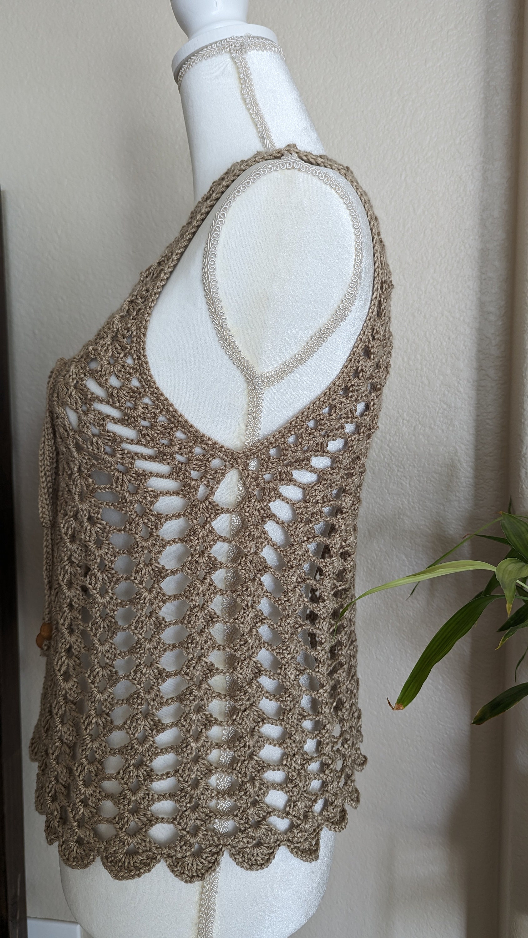 CROCHET PATTERN - Sandy Crochet Mesh Tank Top - Etsy
