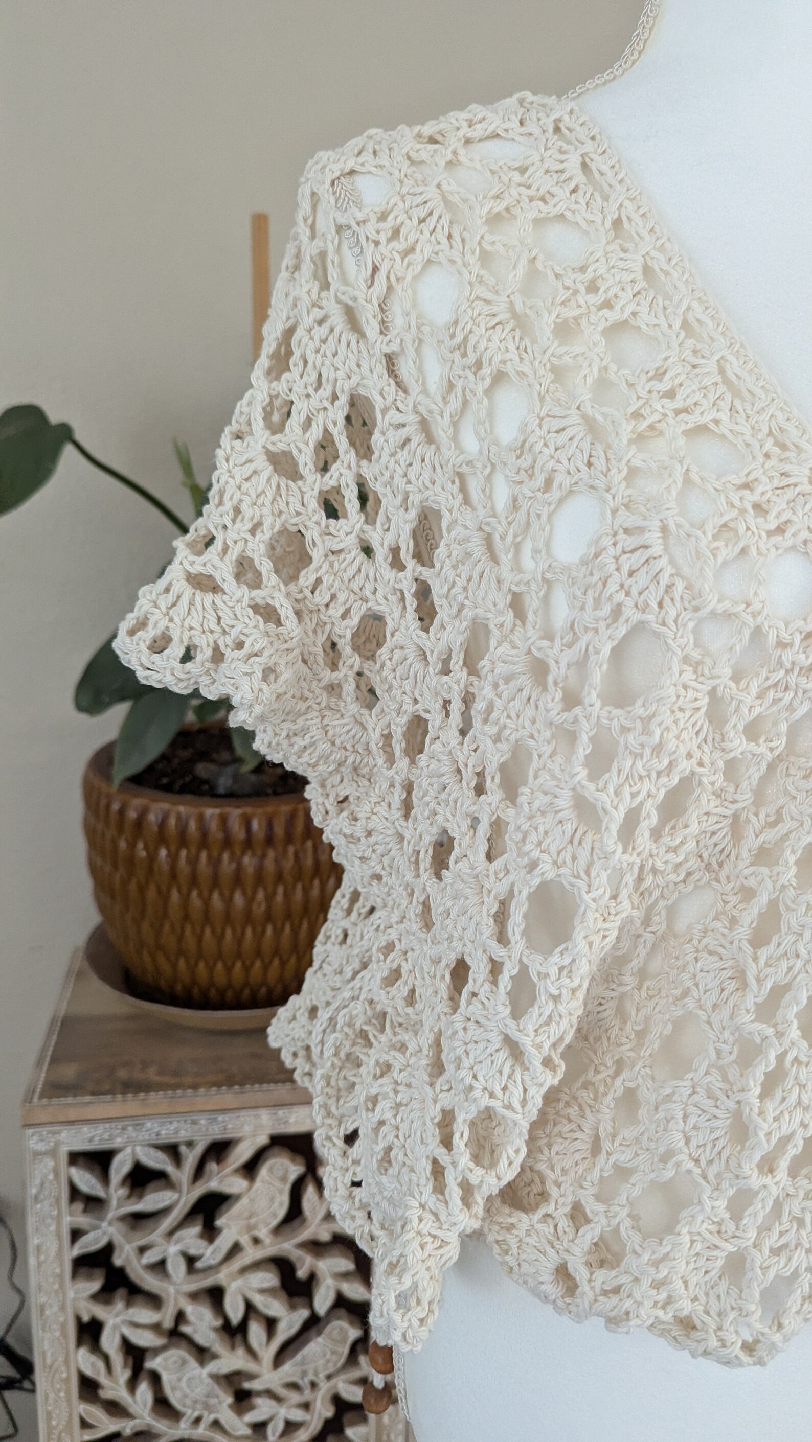 CROCHET PATTERN - Ivory Breeze Butterfly Crochet Lace Bolero - Etsy