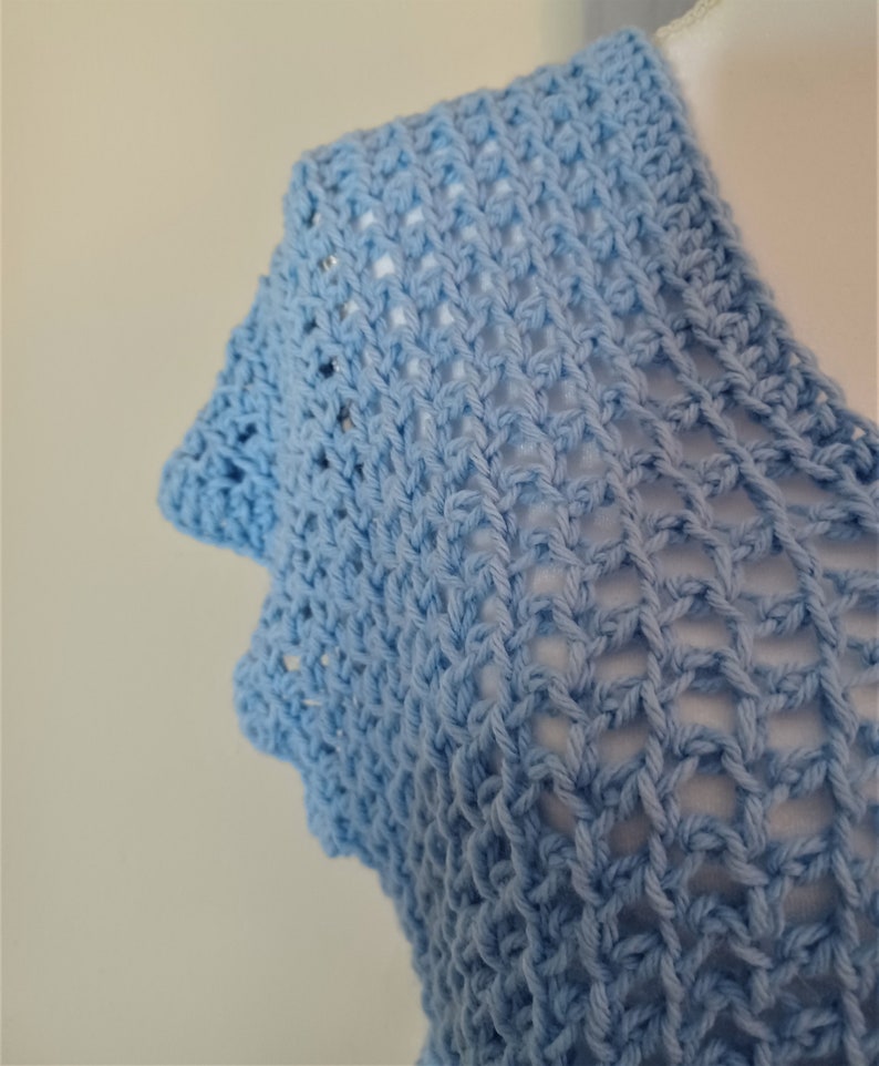 CROCHET PATTERN - Pastel Blue Crochet Lace Top - Etsy